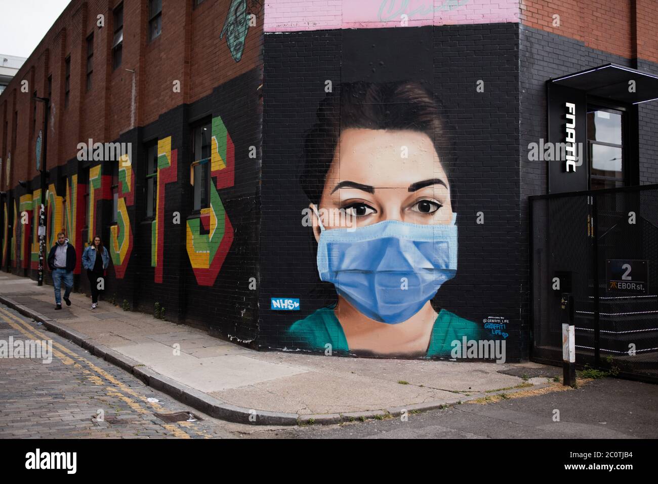 Coronavirus graffiti artwork by Graffiti Life on a wall in Shoreditch ...