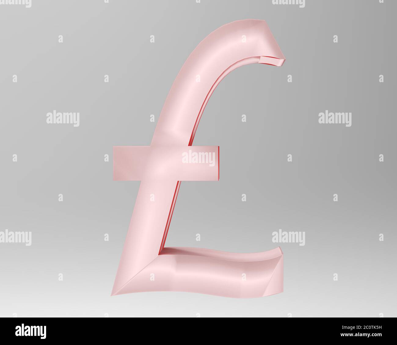 Pound sterling symbol sign isolated GBP symbol 3d render Stock Photo ...