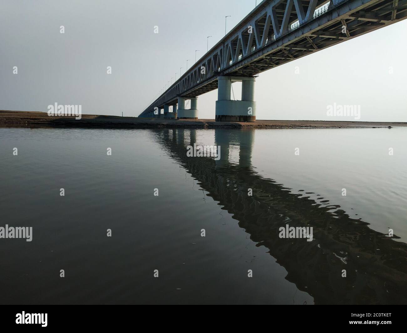 Bogibeel bridge - the longest double decker bridge in india Stock Photo ...