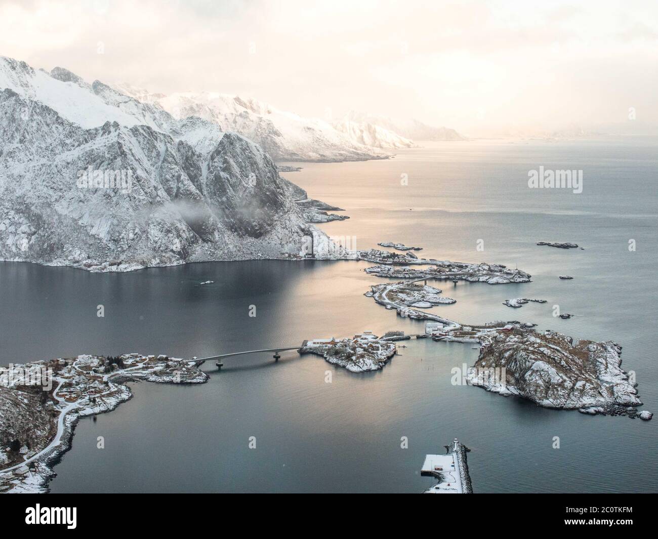 Reine shot from the peak of Reinebringen Stock Photo - Alamy