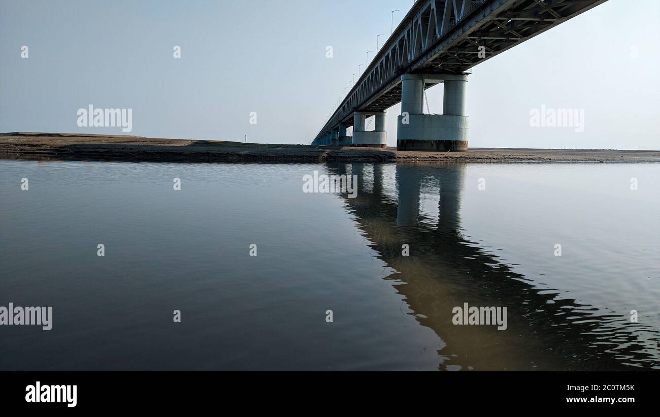 Bogibeel bridge - the longest double decker bridge in india Stock Photo ...
