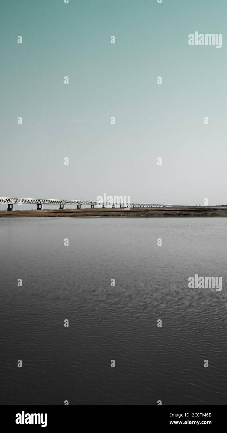 Bogibeel bridge - the longest double decker bridge in india Stock Photo ...