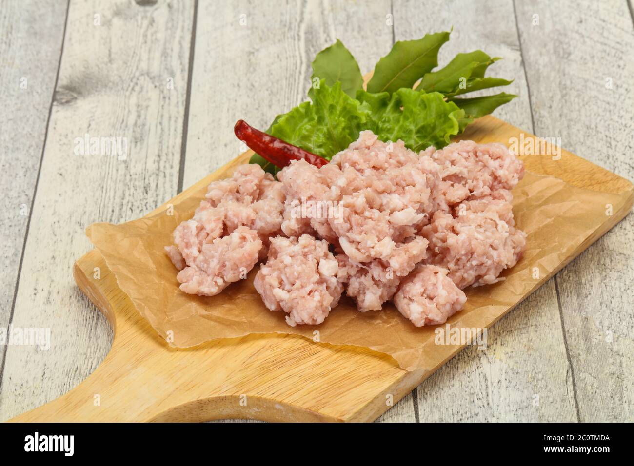 Homemade pork minced meat ready for cooking Stock Photo - Alamy