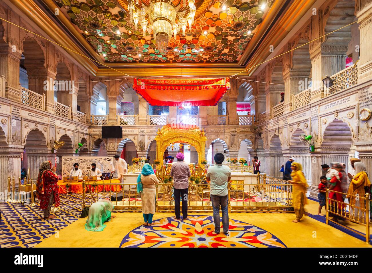 Gurdwara interior hi-res stock photography and images - Alamy