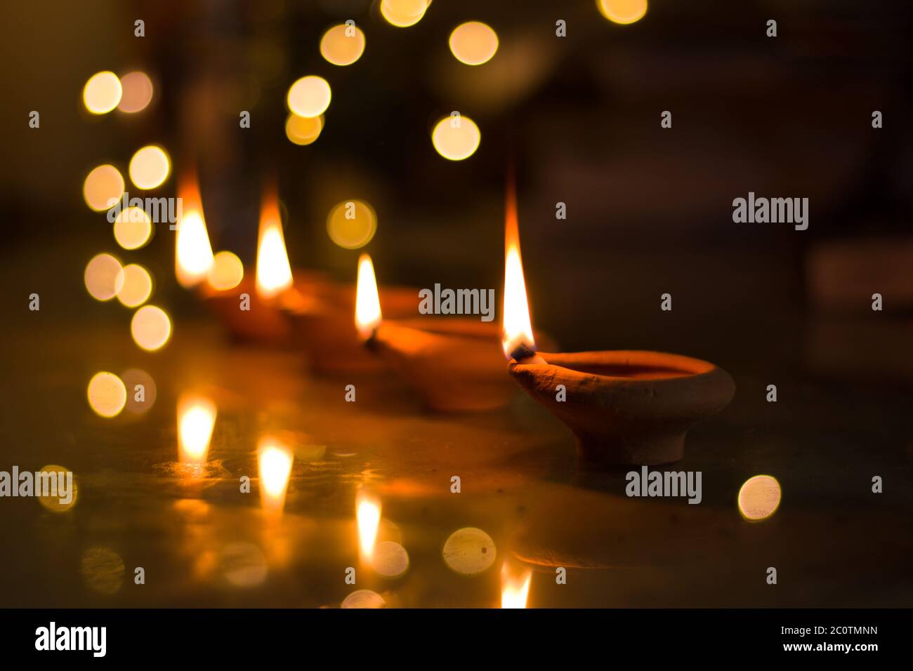 Decorated diya photo for indian festivals Stock Photo - Alamy