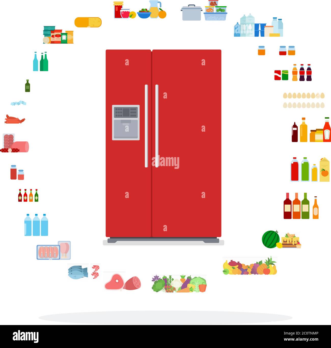 Preparing products Stock Vector Images - Alamy