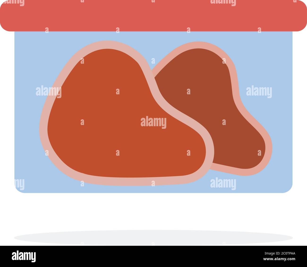 Raw beef steaks Stock Vector Images - Alamy