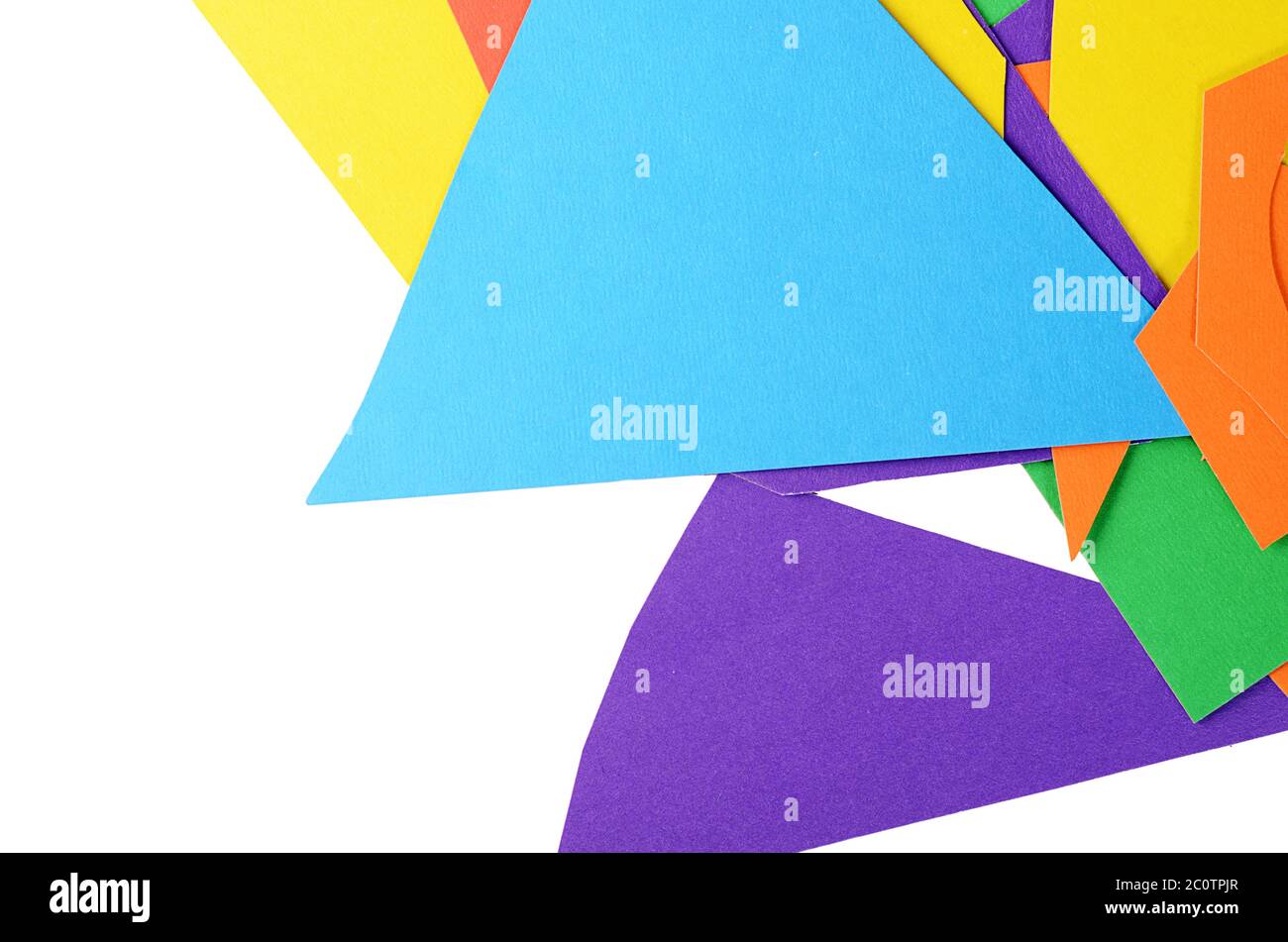 Set of a color paper close up Stock Photo - Alamy
