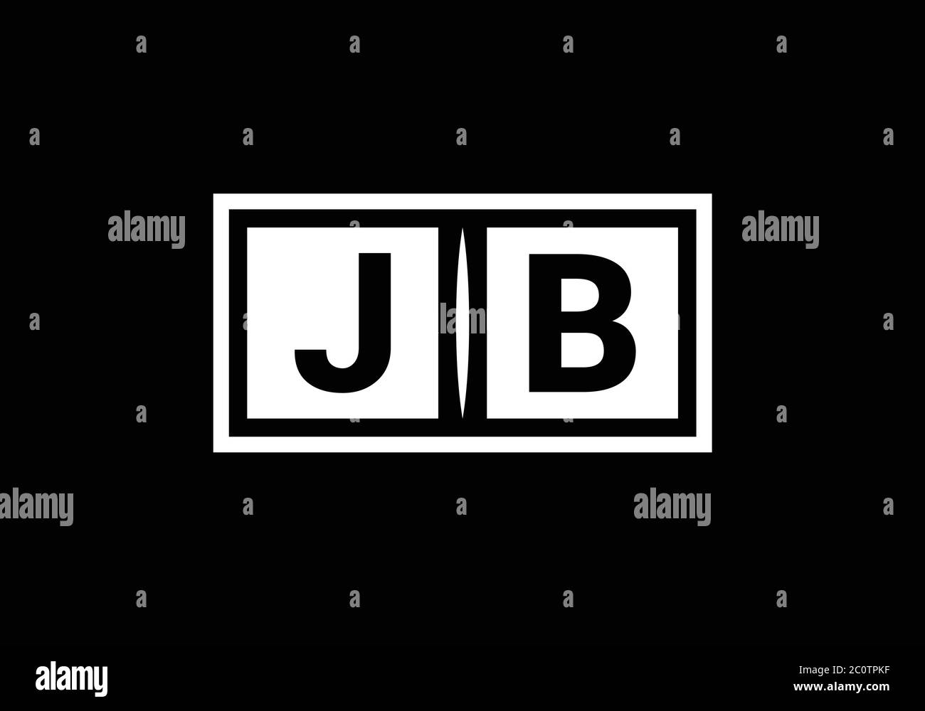 Initial Monogram Letter J B Logo Design Vector Template. JB Letter Logo ...