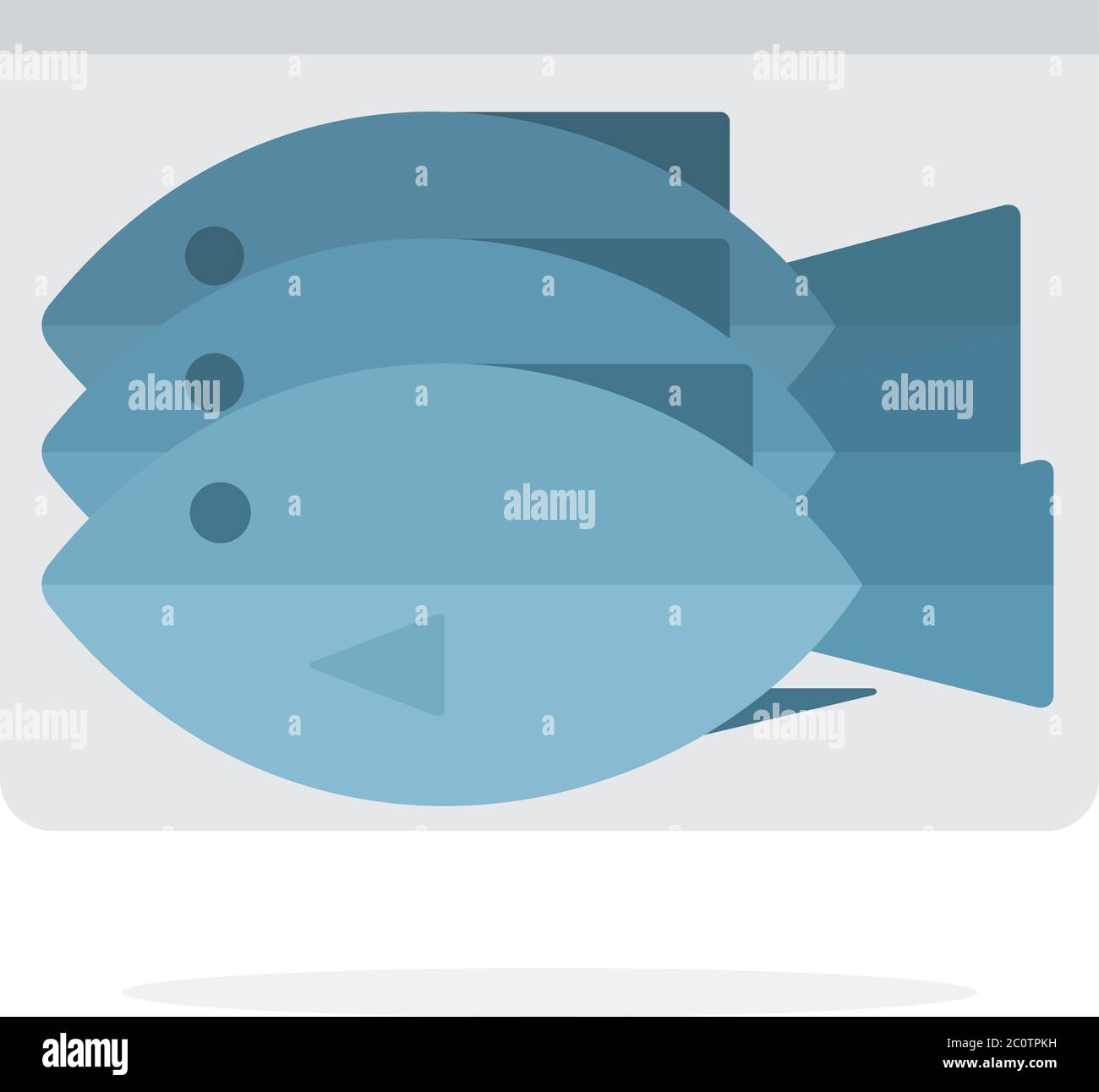 Frozen fish Stock Vector Images - Alamy
