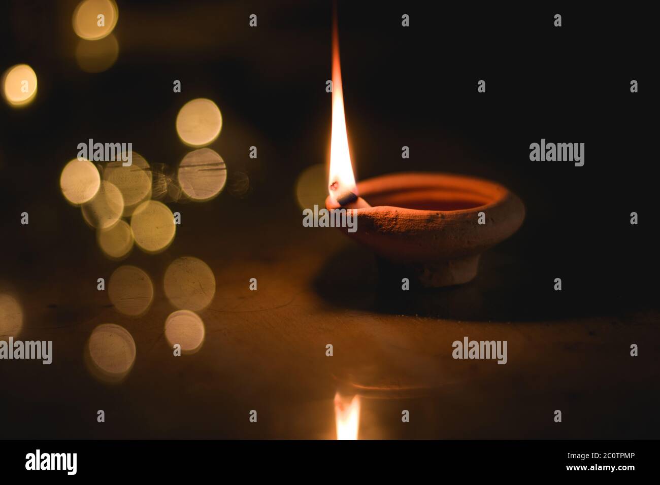 Decorated diya photo for indian festivals Stock Photo - Alamy