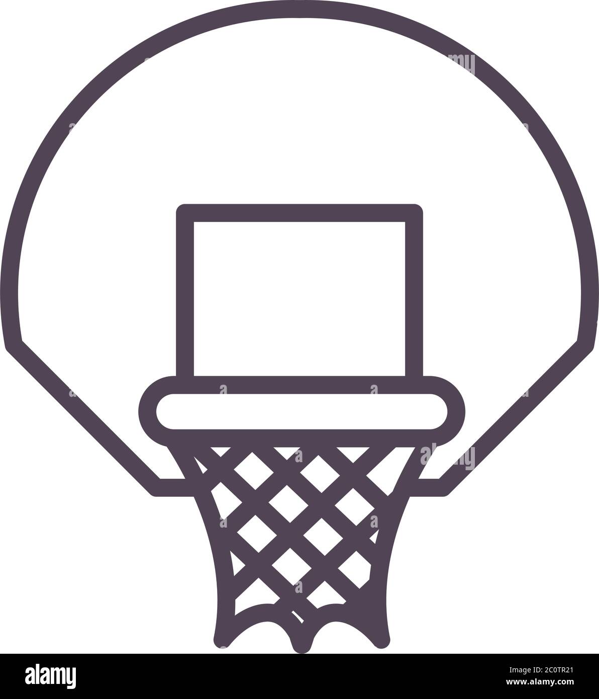 Basket line style icon design, Basketball sport hobby competition and ...