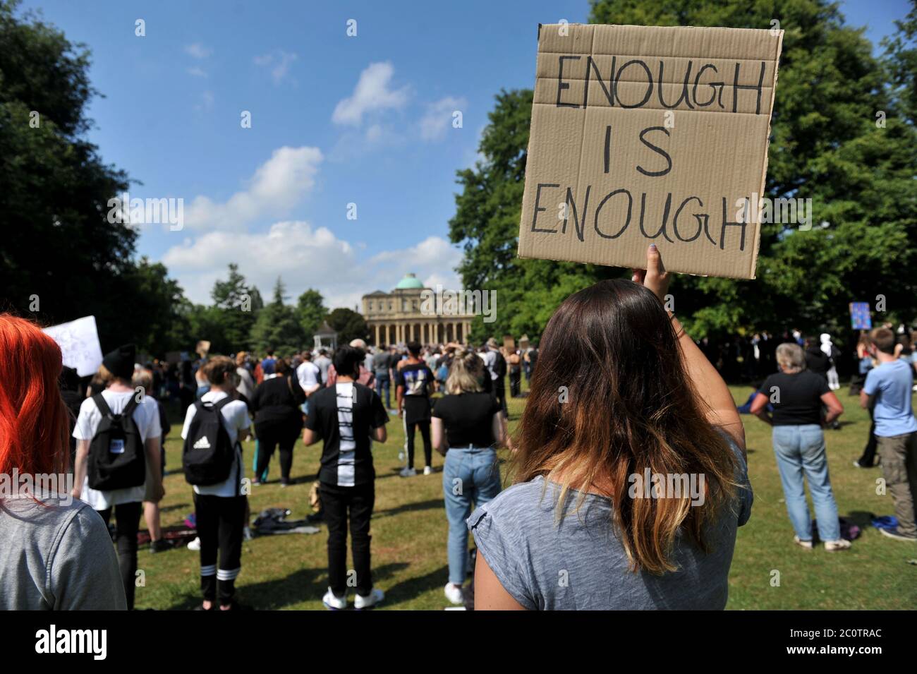 Black Lives Matter peaceful protest in Pittville Park in the shadow of ...