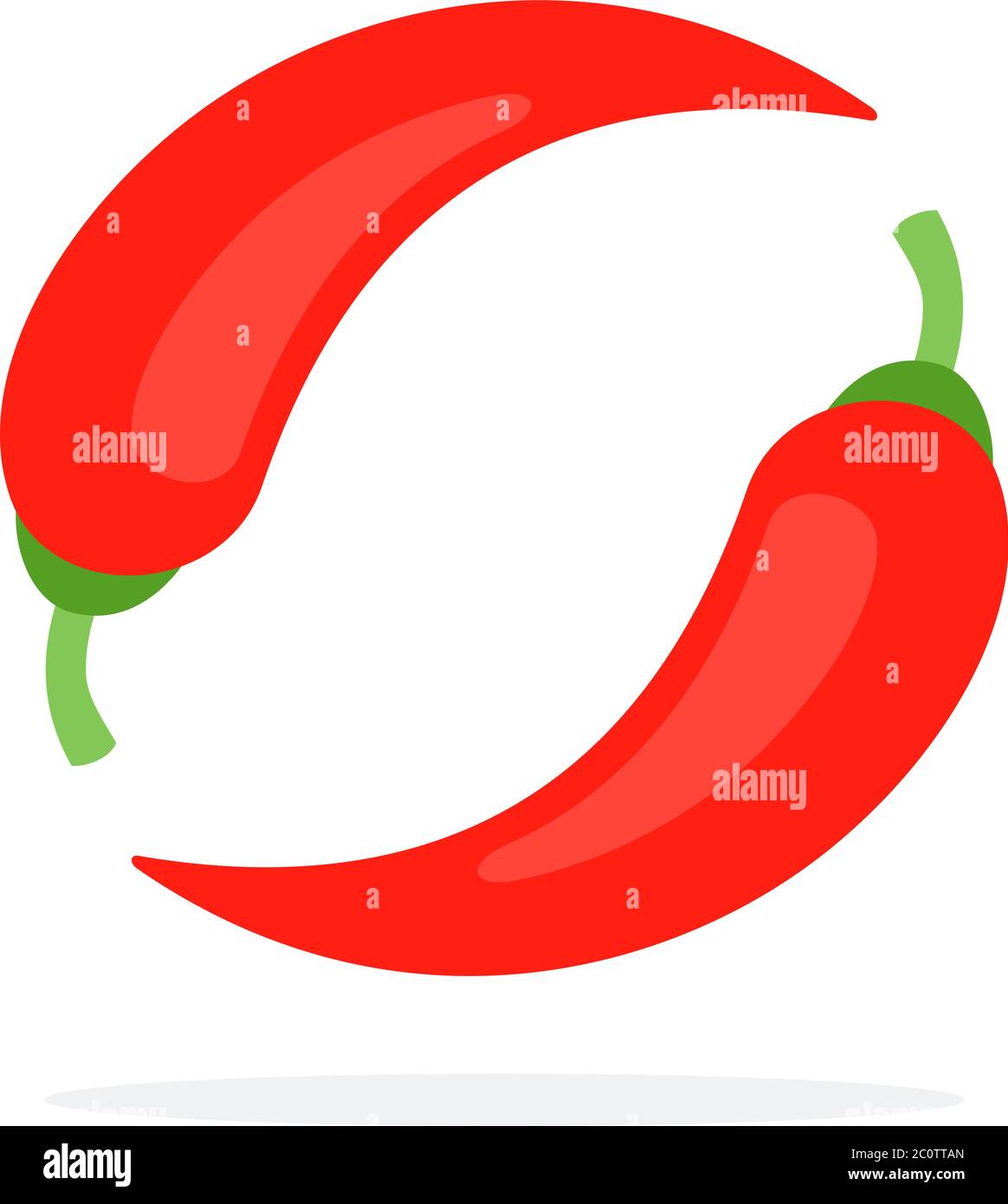 Fresh red cayenne peppers Stock Vector Images - Alamy