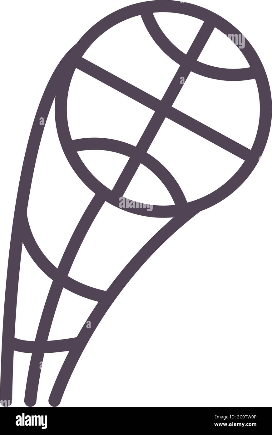Ball line style icon design, Basketball sport hobby competition and ...