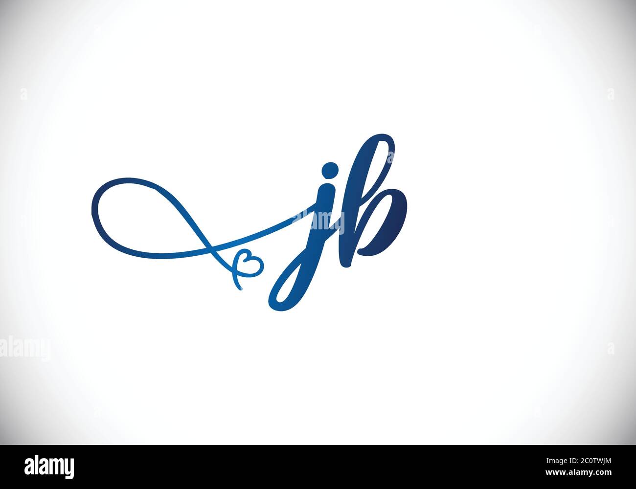 Initial Monogram Letter J B Logo Design Vector Template. JB Letter Logo ...