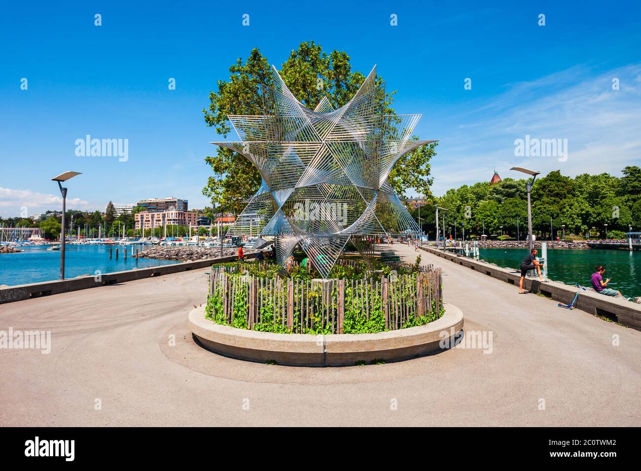 LAUSANNE, SWITZERLAND - JULY 19, 2019: Ouverture au monde is the ...