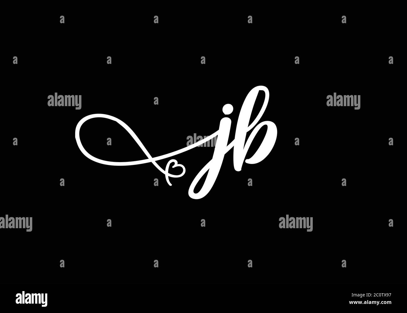 Initial Monogram Letter J B Logo Design Vector Template. JB Letter Logo Design Stock Vector ...