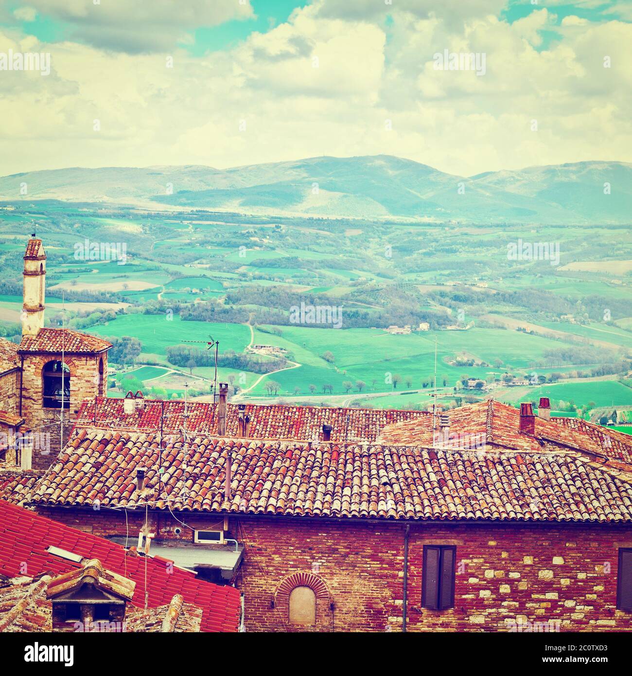 Aerial view roof restoration hi-res stock photography and images - Alamy