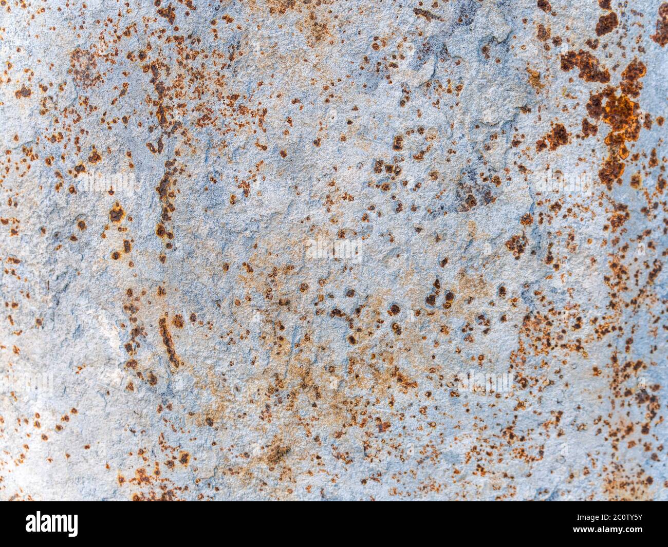 Rusted on surface of the old iron plate, Deterioration of the steel ...