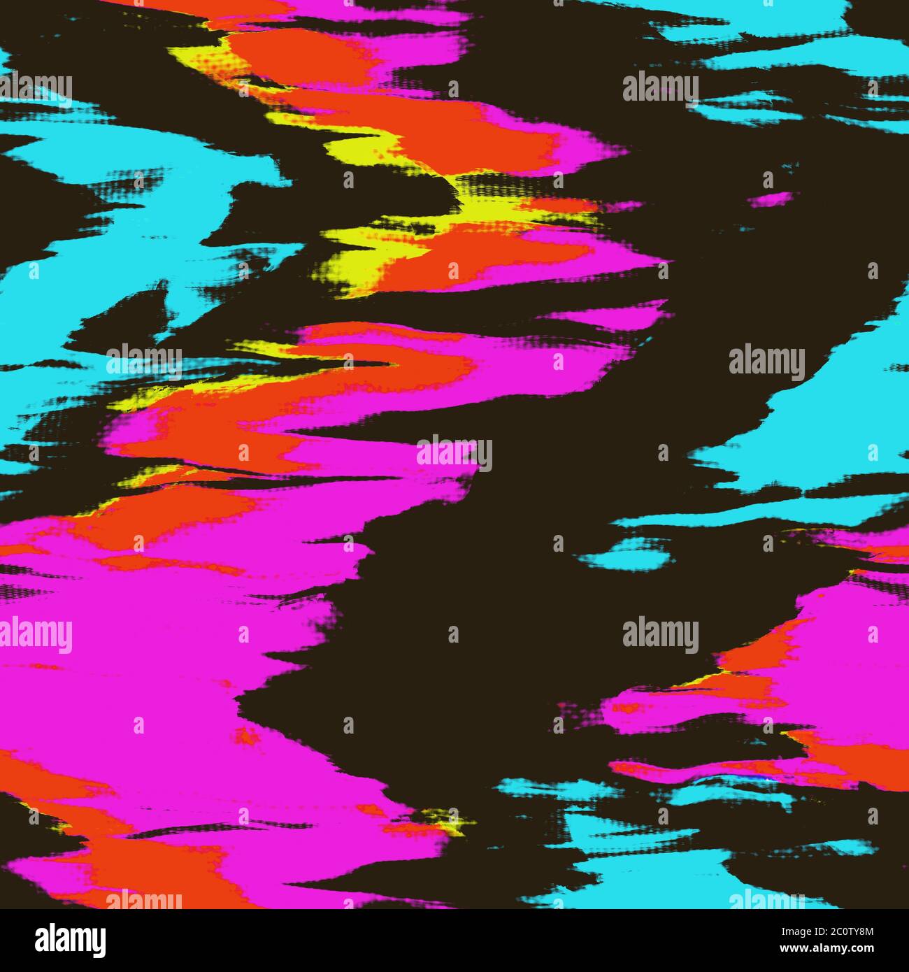 Seamless vibrant rainbow painted texture. Bold psychedelic neon ...