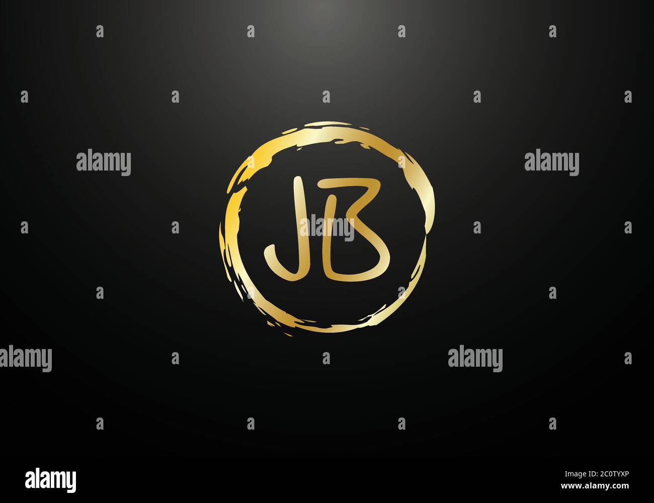 Initial Monogram Letter J B Logo Design Vector Template. JB Letter Logo ...