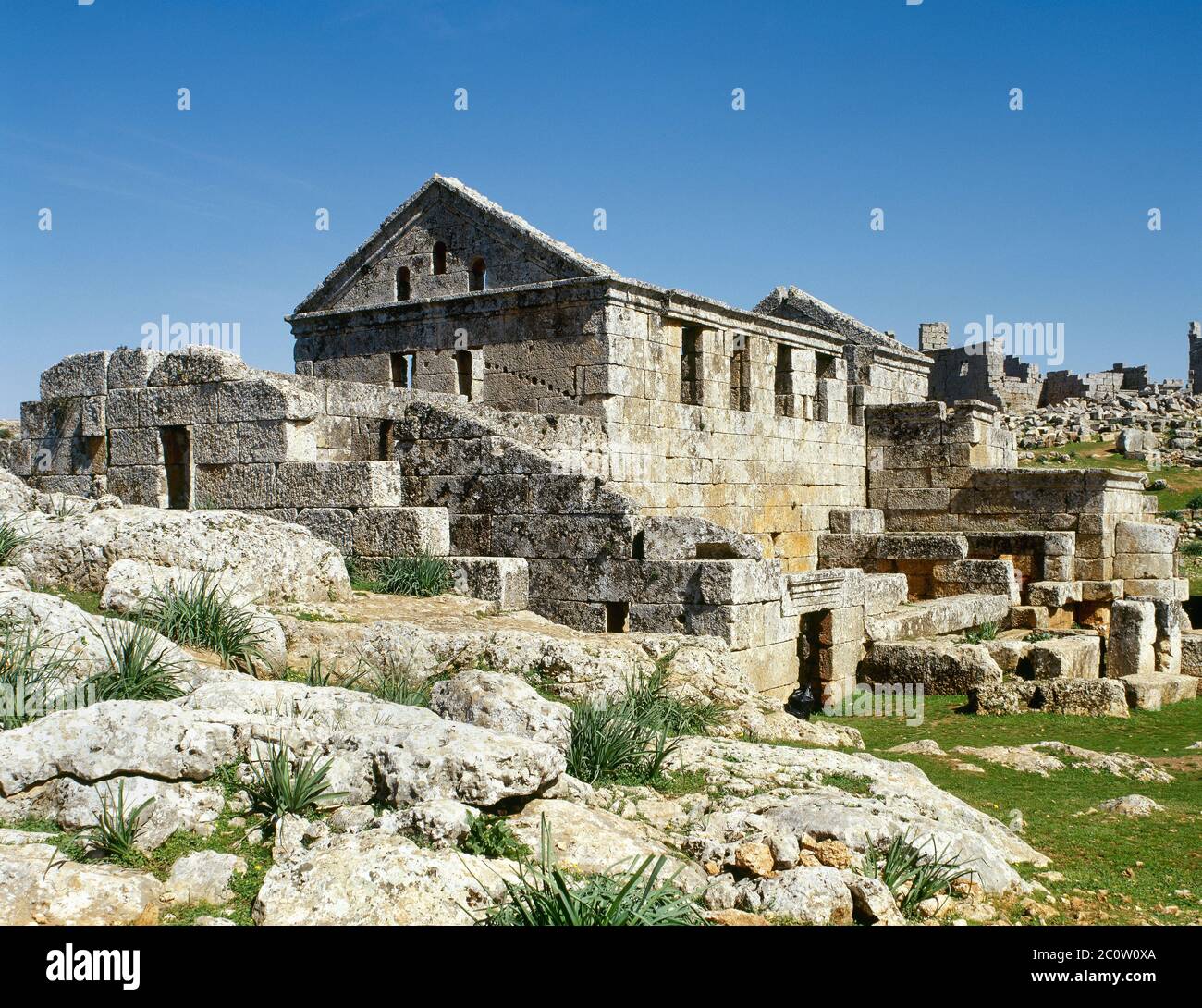 Syria. Dead Cities. Serjilla. Ancient city founded ca. 473 AD and ...