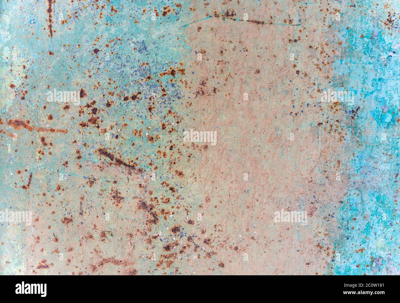 Rusted on surface of the old iron plate, Deterioration of the steel ...