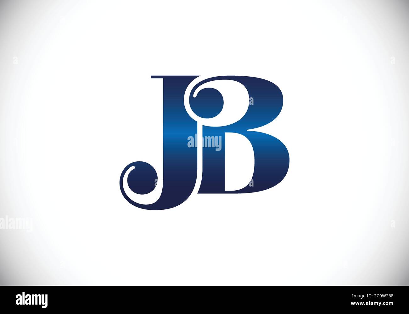 Initial Monogram Letter J B Logo Design Vector Template. JB Letter Logo Design Stock Vector ...