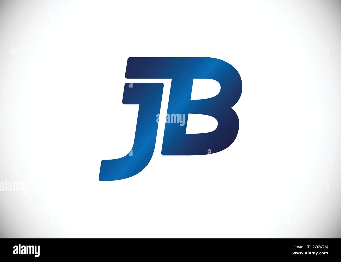 Initial Monogram Letter J B Logo Design Vector Template. JB Letter Logo ...