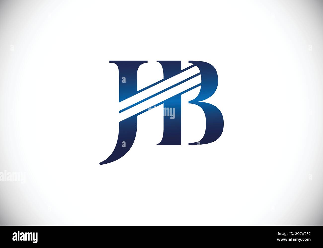 Initial Monogram Letter J B Logo Design Vector Template. JB Letter Logo ...