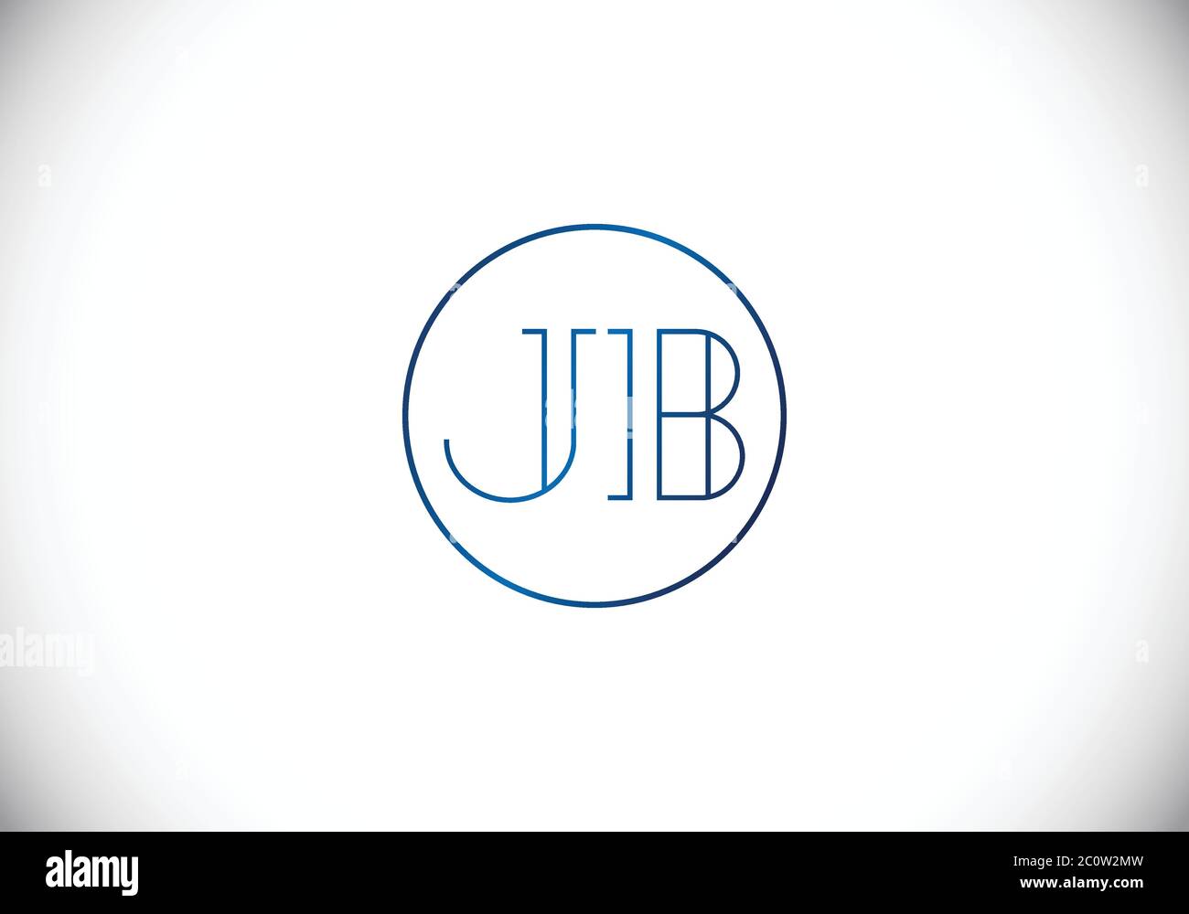 Initial Monogram Letter J B Logo Design Vector Template. JB Letter Logo ...