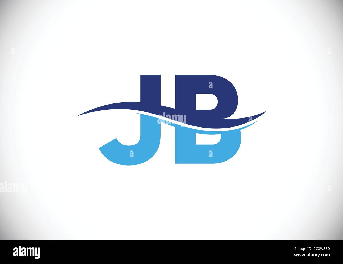 Initial Monogram Letter J B Logo Design Vector Template. JB Letter Logo ...