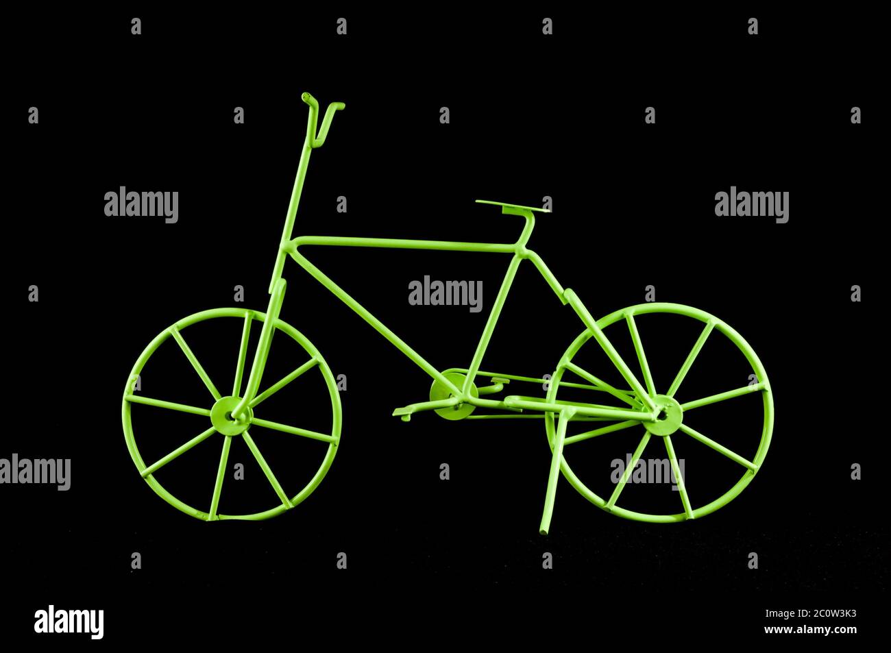 Green Ancient Bicycle Stock Photo - Alamy