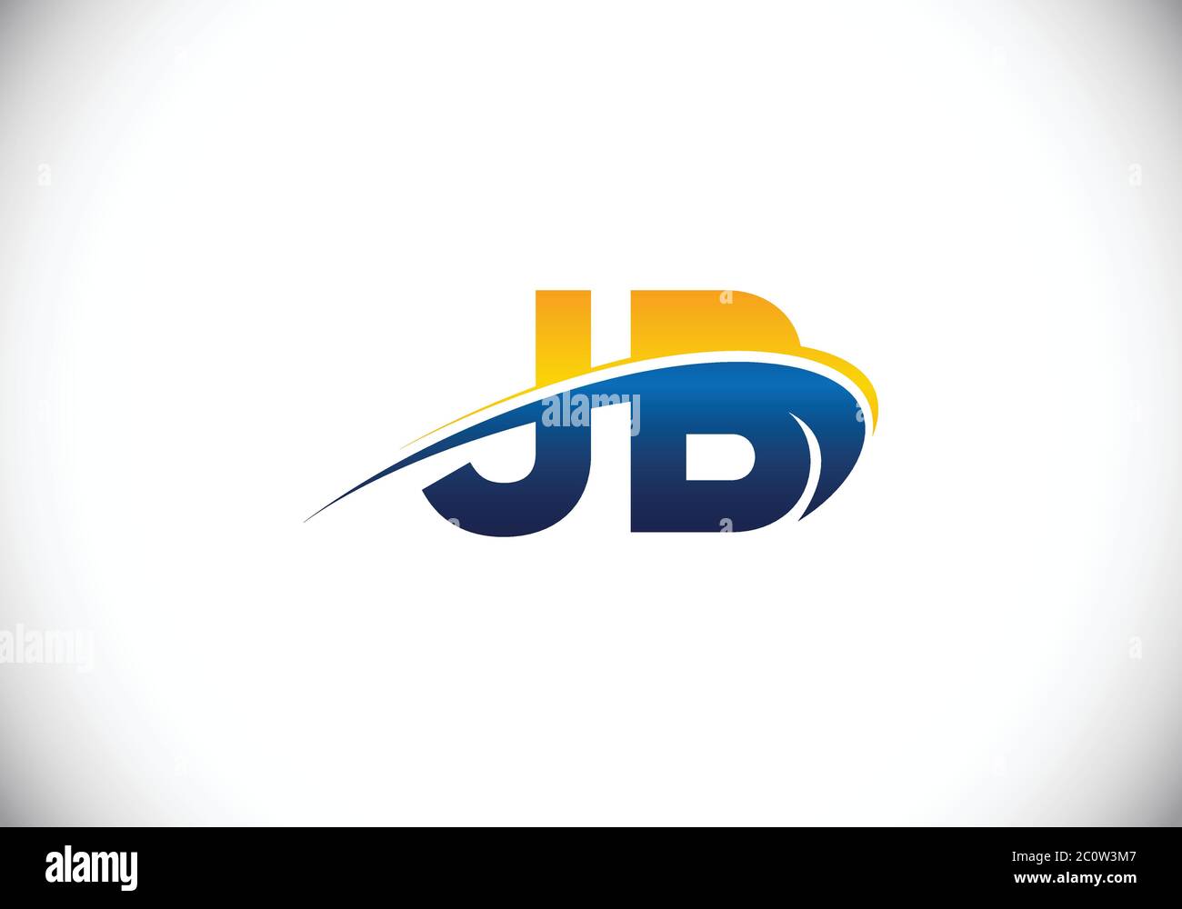 Initial Monogram Letter J B Logo Design Vector Template. JB Letter Logo ...