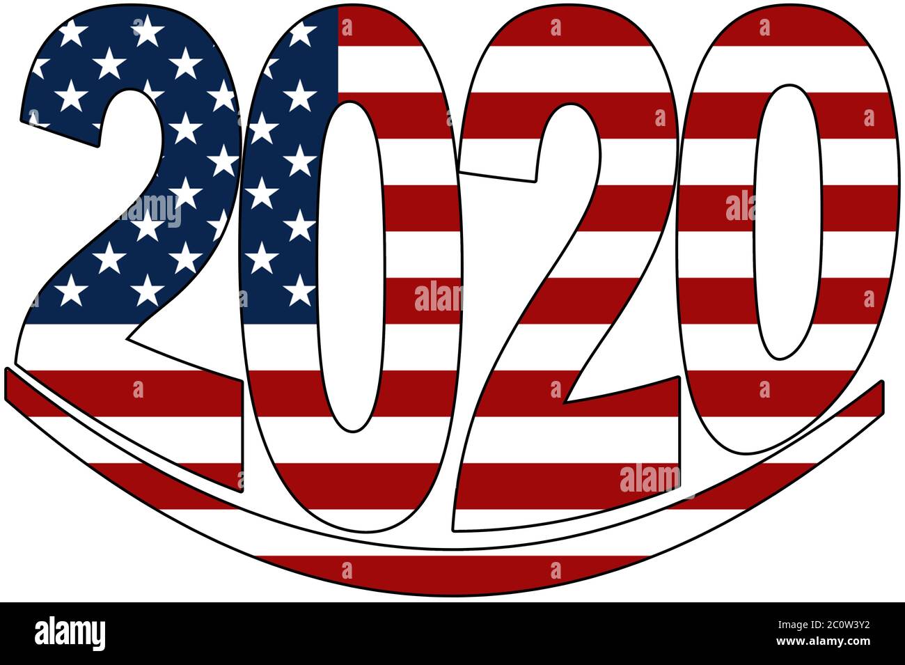 2020 Number paper art Text Design. holiday illustration Stock Photo - Alamy