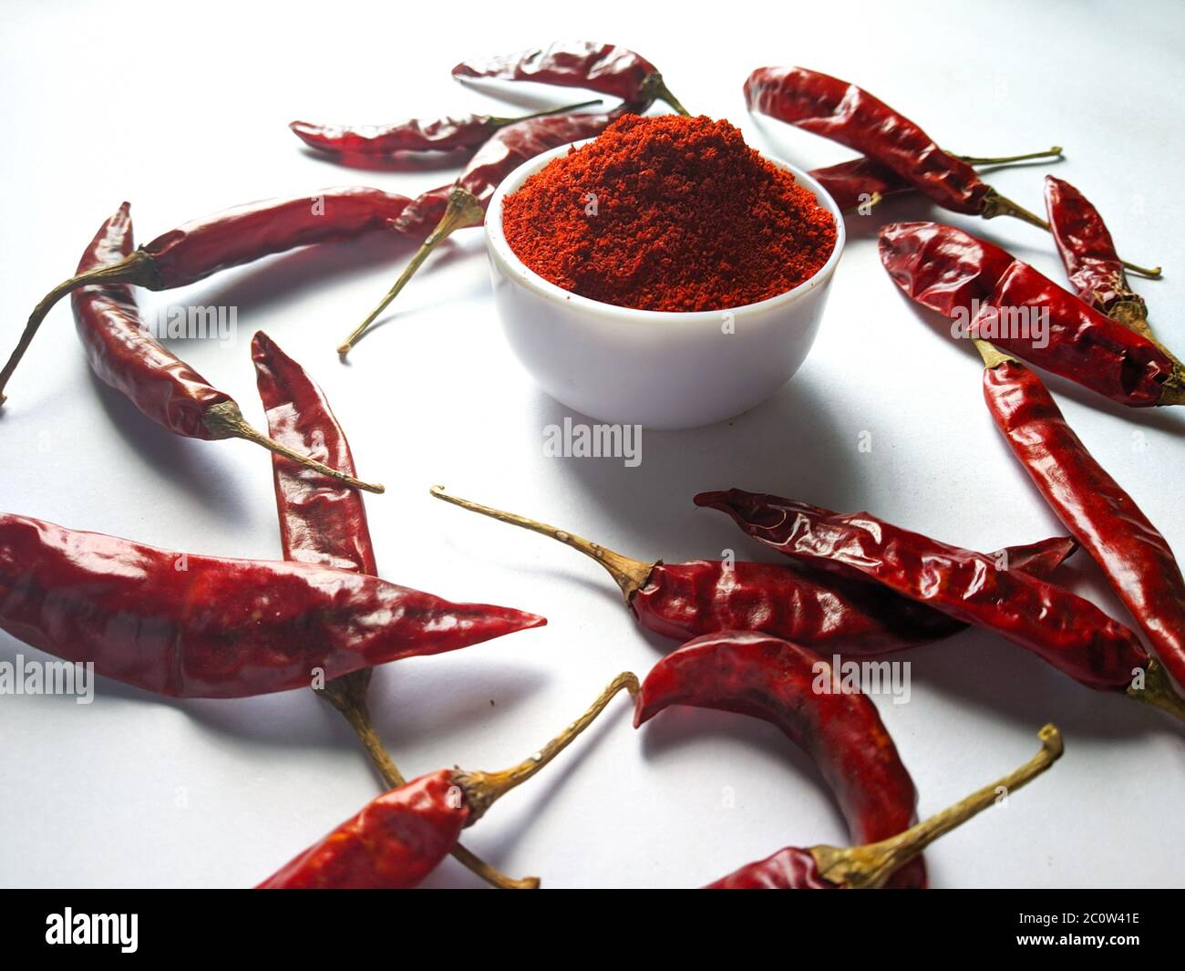 Fresh red chilli isolated stock images Stock Photo - Alamy