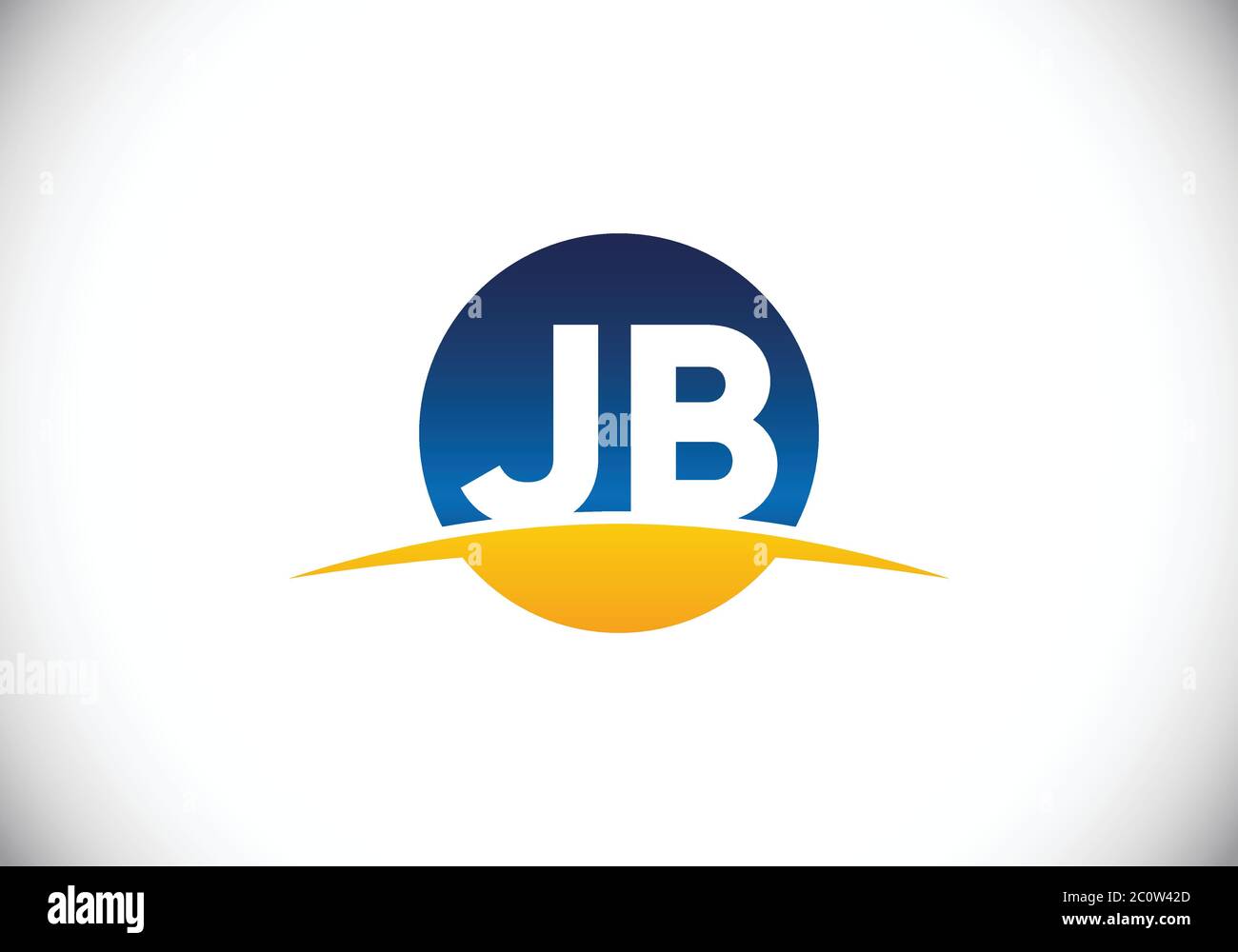 Initial Monogram Letter J B Logo Design Vector Template. JB Letter Logo Design Stock Vector ...