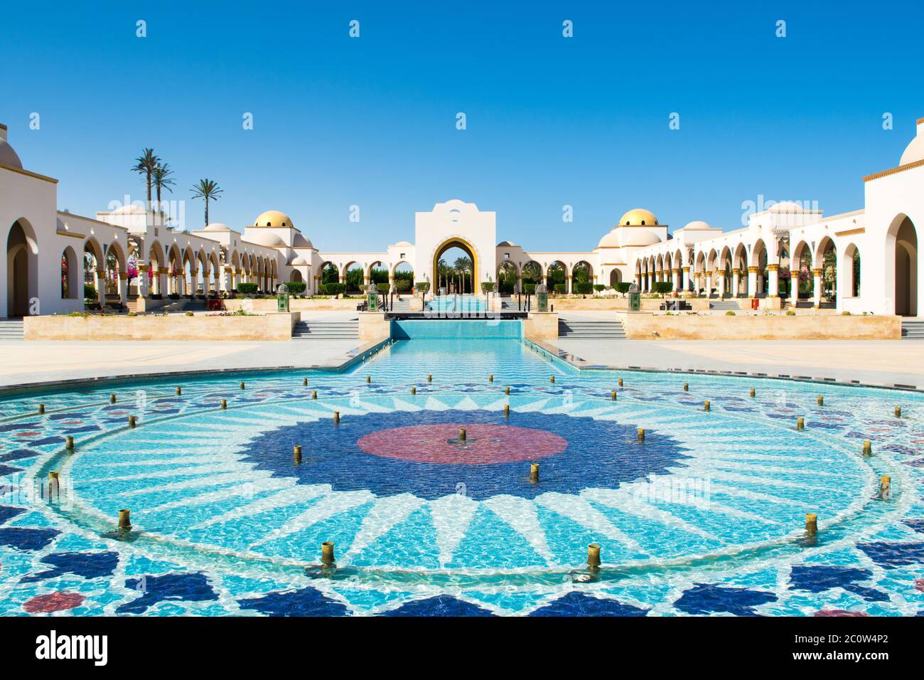 Sahl Hasheesh, Egypt - 1 November 2017: Belvedere in old town of Sahl ...