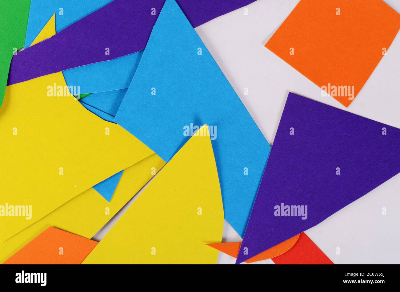 Set of a color paper close up Stock Photo - Alamy