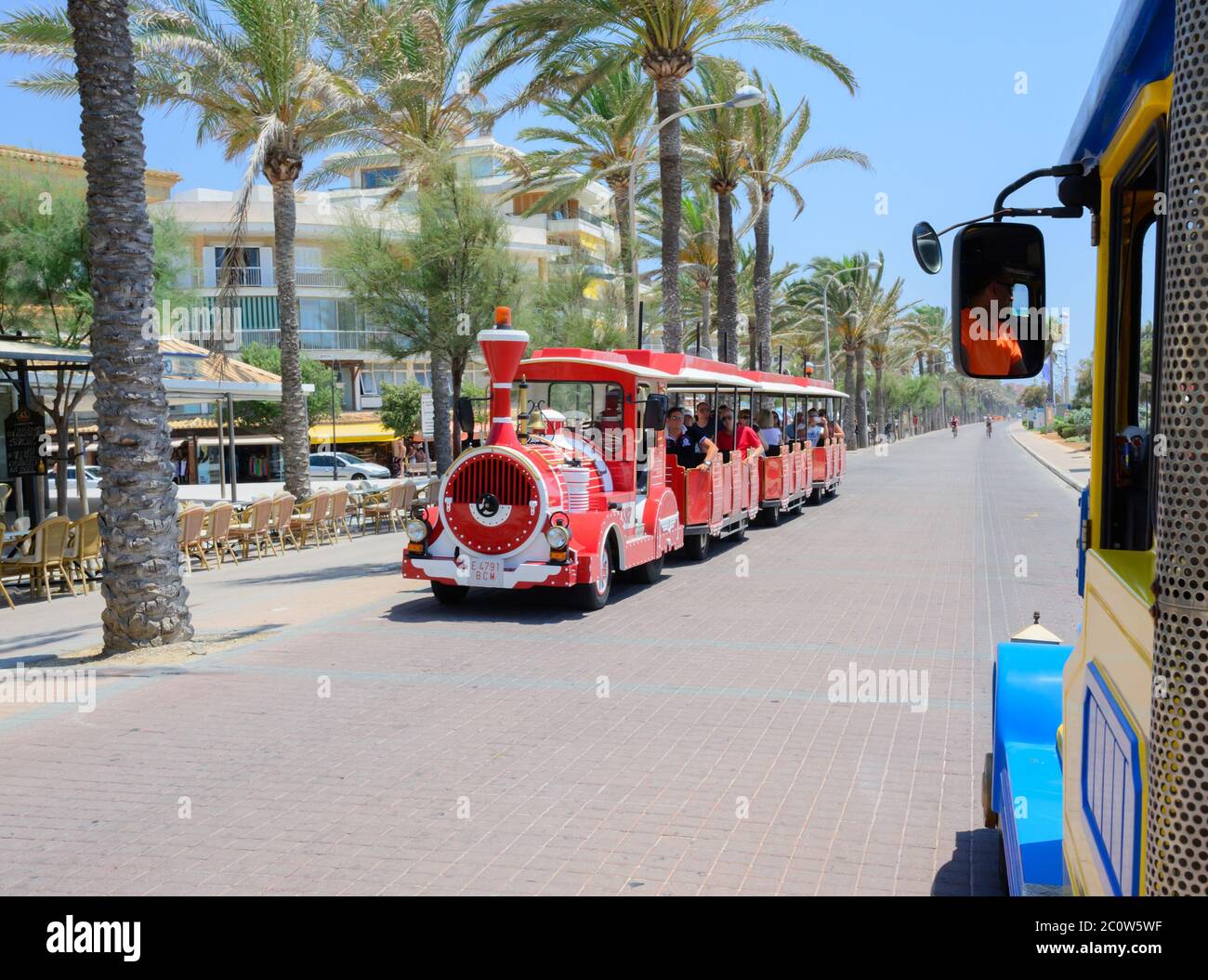 Mallorca Tourist train Stock Photo - Alamy