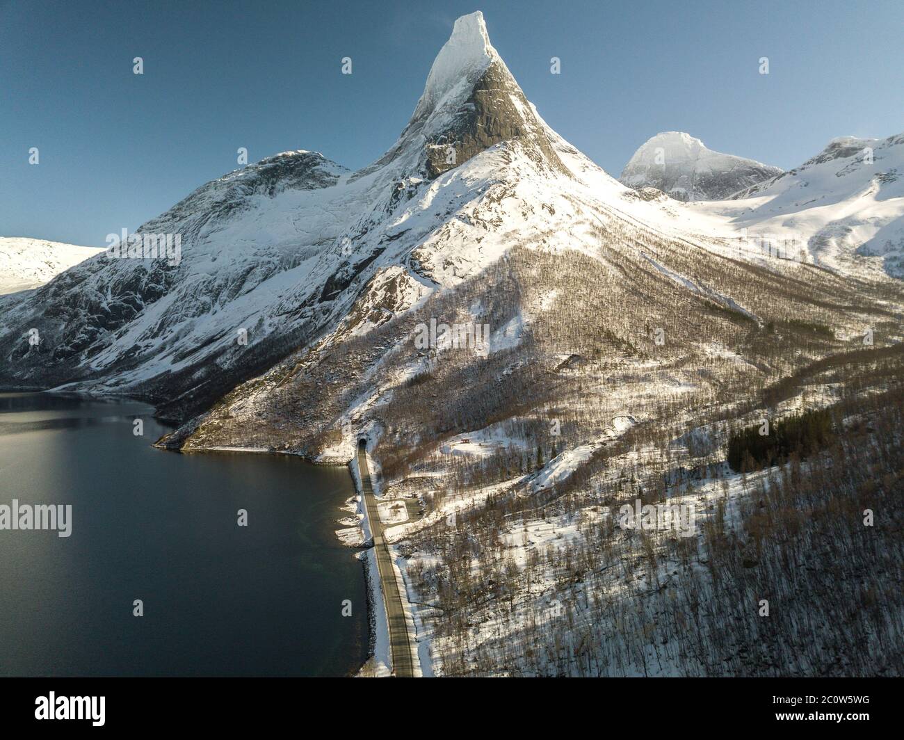 Norway's national mountain Stetind Stock Photo - Alamy