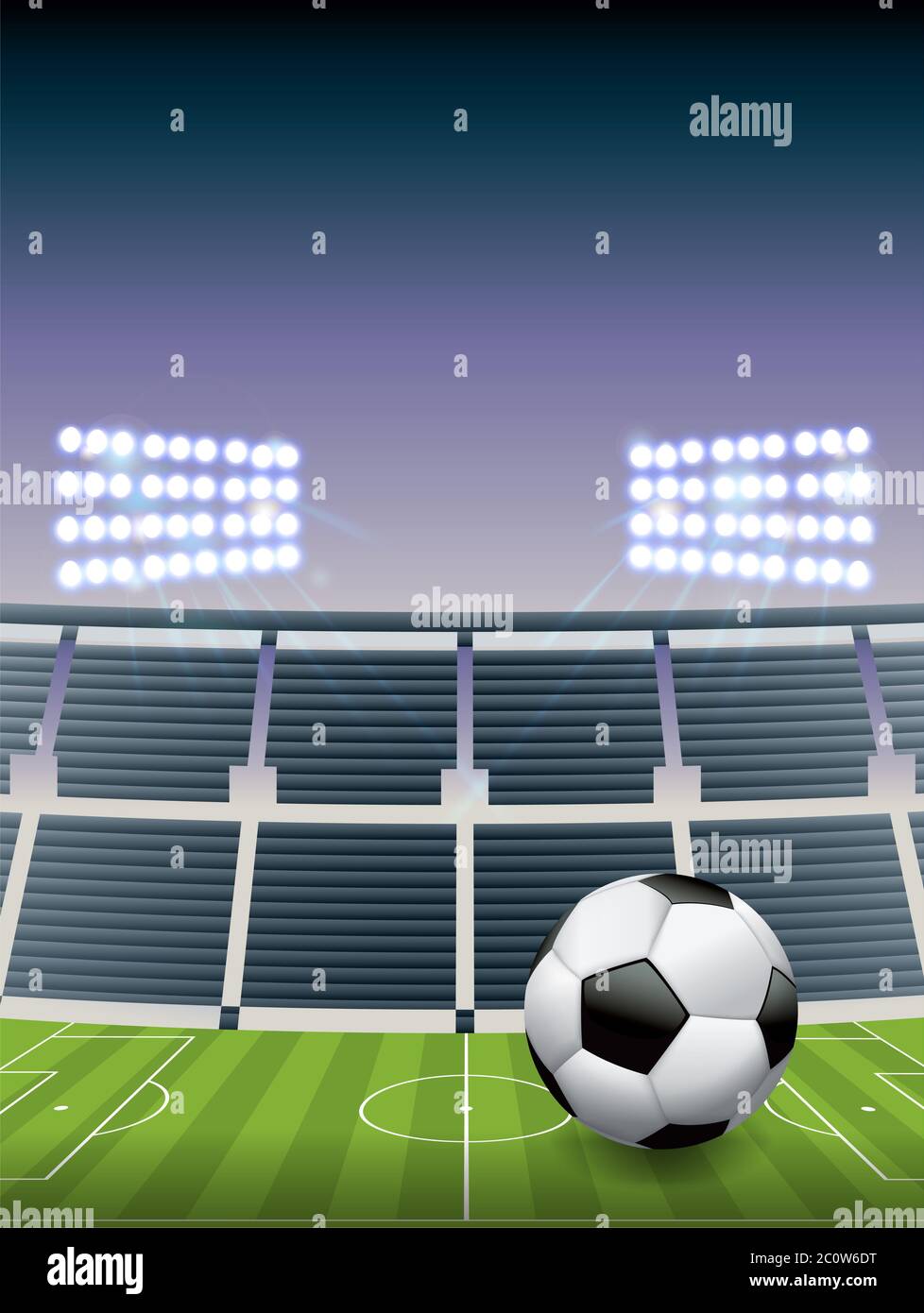 Soccer Football Stadium and Field Stock Photo - Alamy