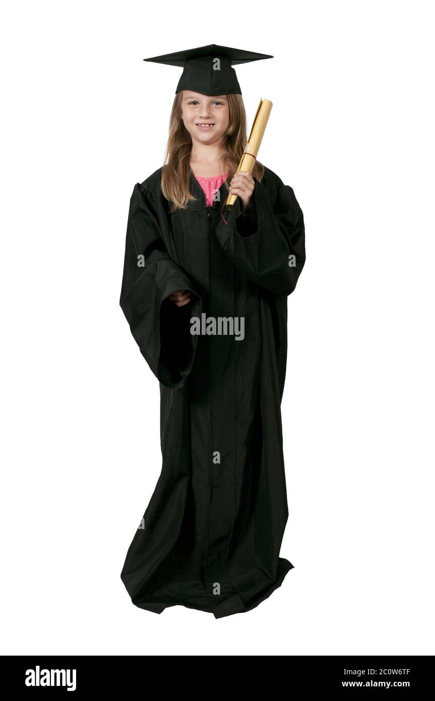 Little Girl Graduate Stock Photo - Alamy