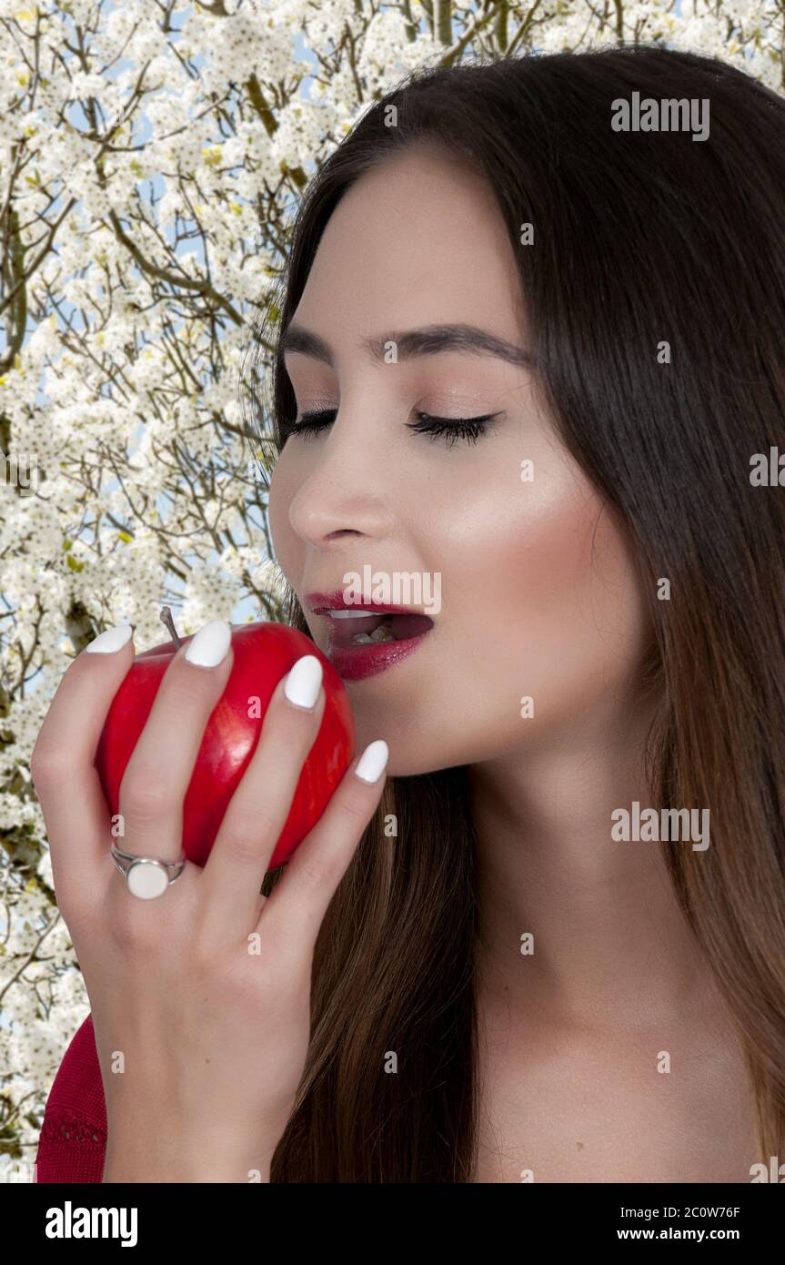 Red Delicious Apple Stock Photo - Alamy