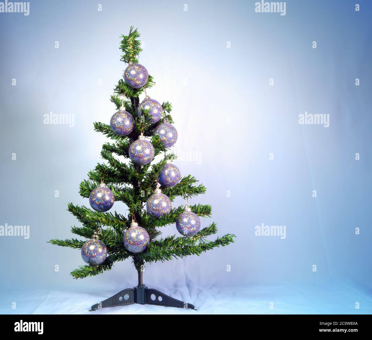 New Year's balls on a New Year tree Stock Photo - Alamy