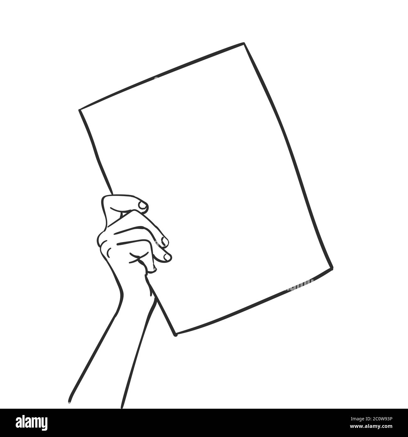 Protester illustration Black and White Stock Photos & Images - Alamy