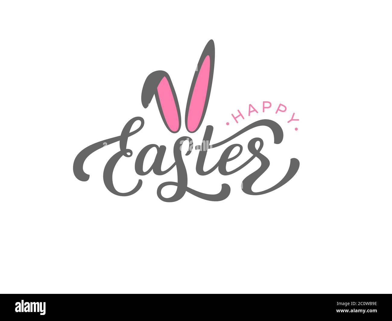 Happy easter font design Cut Out Stock Images & Pictures - Alamy