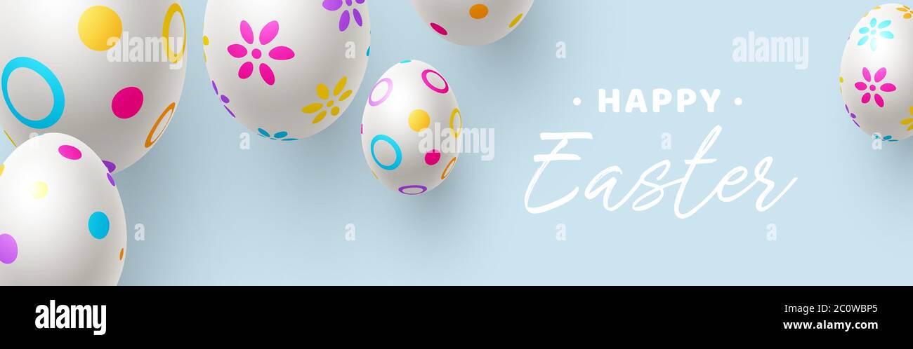 Easter horizontal banner or poster Stock Vector Image & Art - Alamy