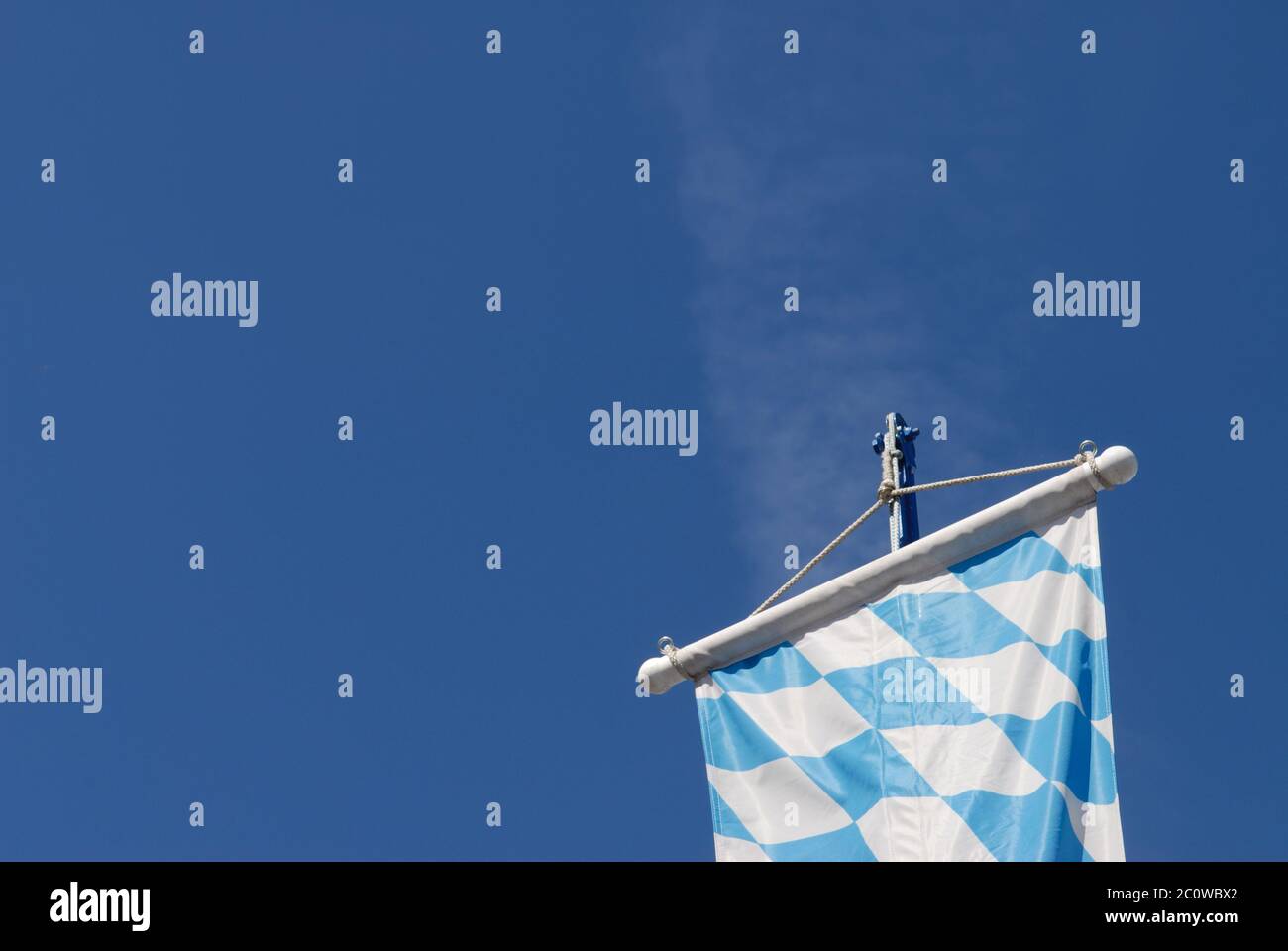 sign signal blue blank european caucasian bavaria flag rhombus munich ...